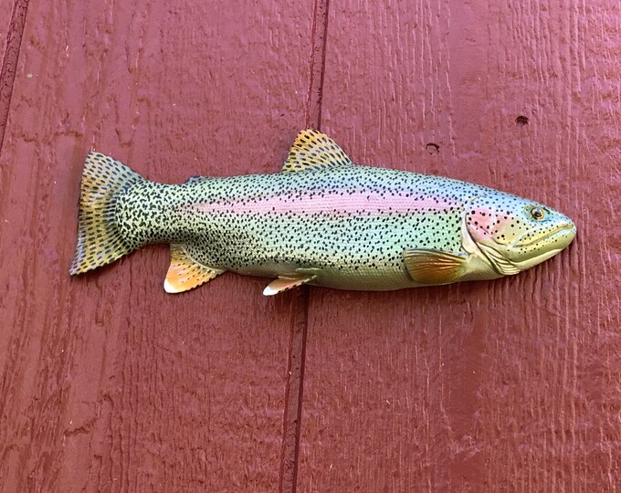 Rainbow Trout Wall Sculpture Lodge Cabin Wall Art Catch | Etsy