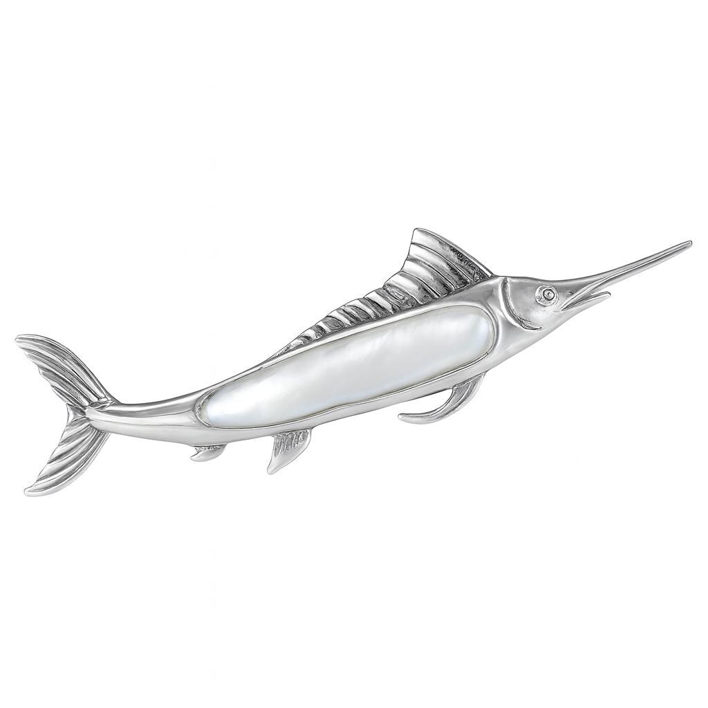 925 Silver Sailfish Brooch | Hand Carved Fish Pin | Ocean Animal ...