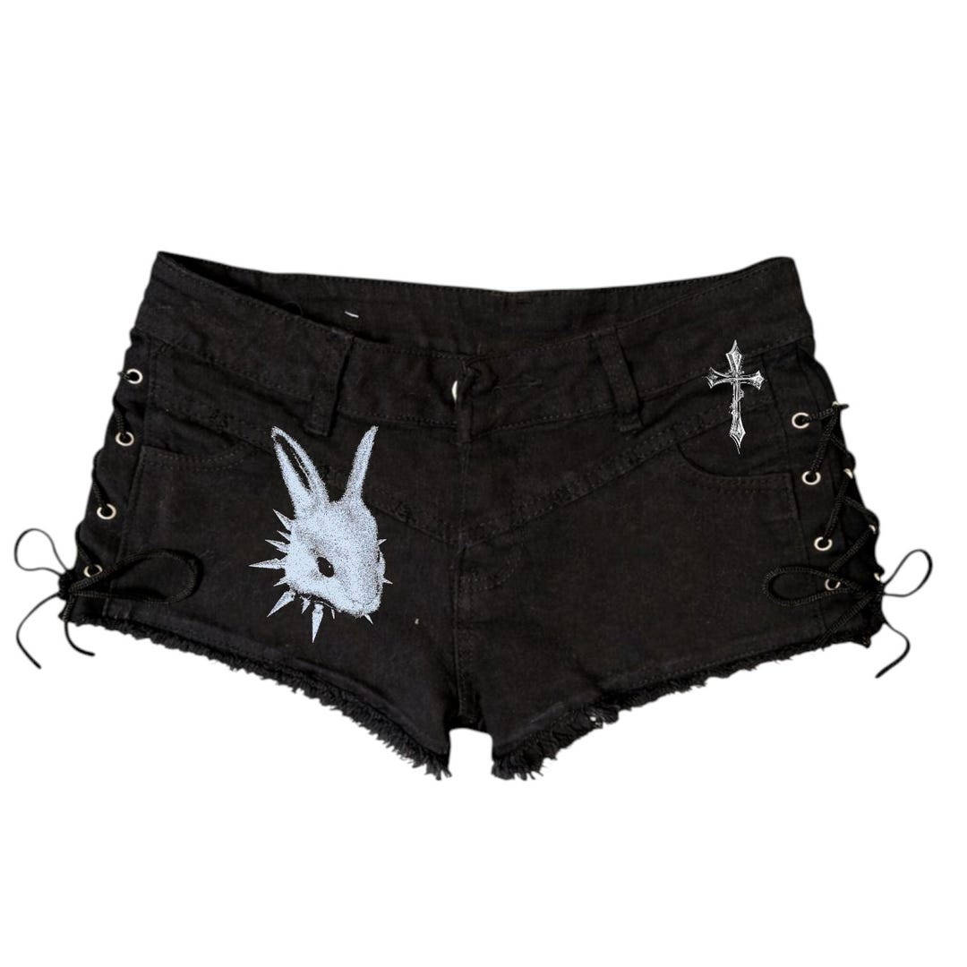 Y2K Punk Alternative Grunge Mini Shorts - Etsy