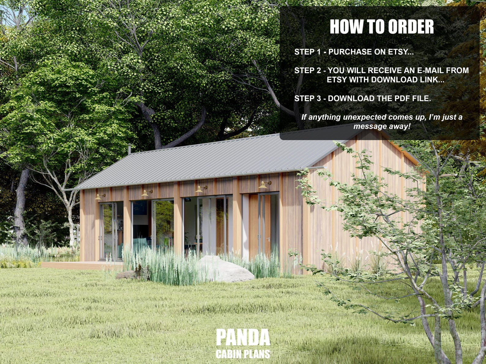 16x48 Modern Cabin Plan - 1 Bedroom Tiny House 768 Sq Ft - DIY Floor ...