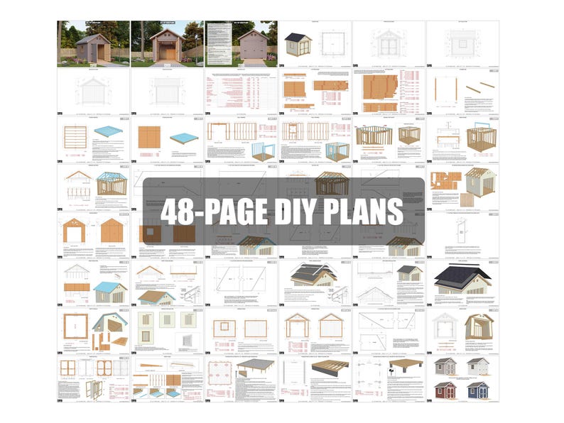10x10 Shed Plans - DIY Building Guide - Blueprints PDF With Material ...