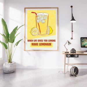 When Life Gives You Lemons - Make Lemonade - Poster - Etsy