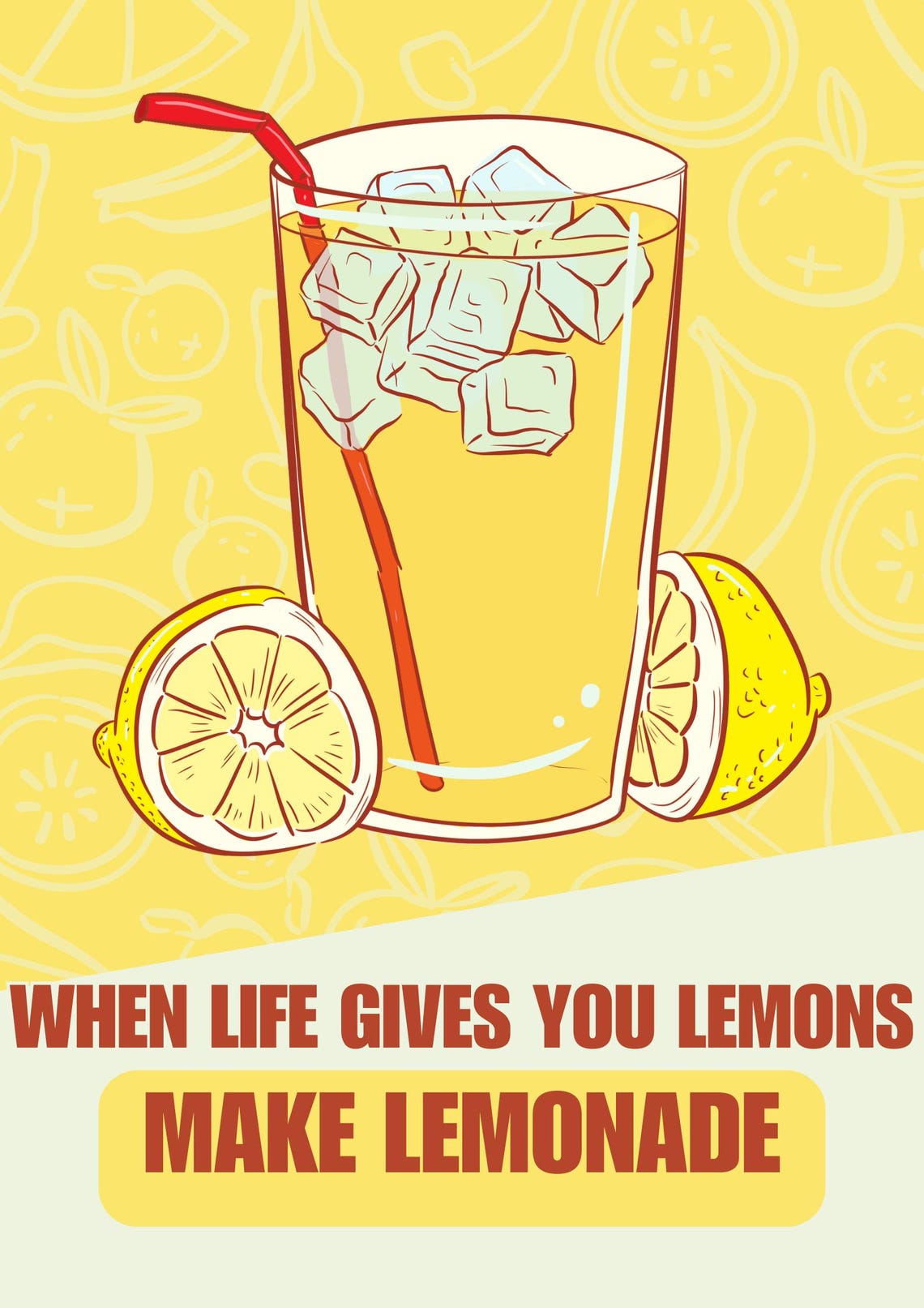 When Life Gives You Lemons - Make Lemonade - Poster - Etsy