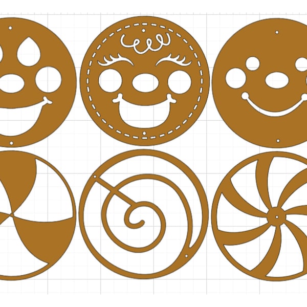 Gingerbread Face - Etsy