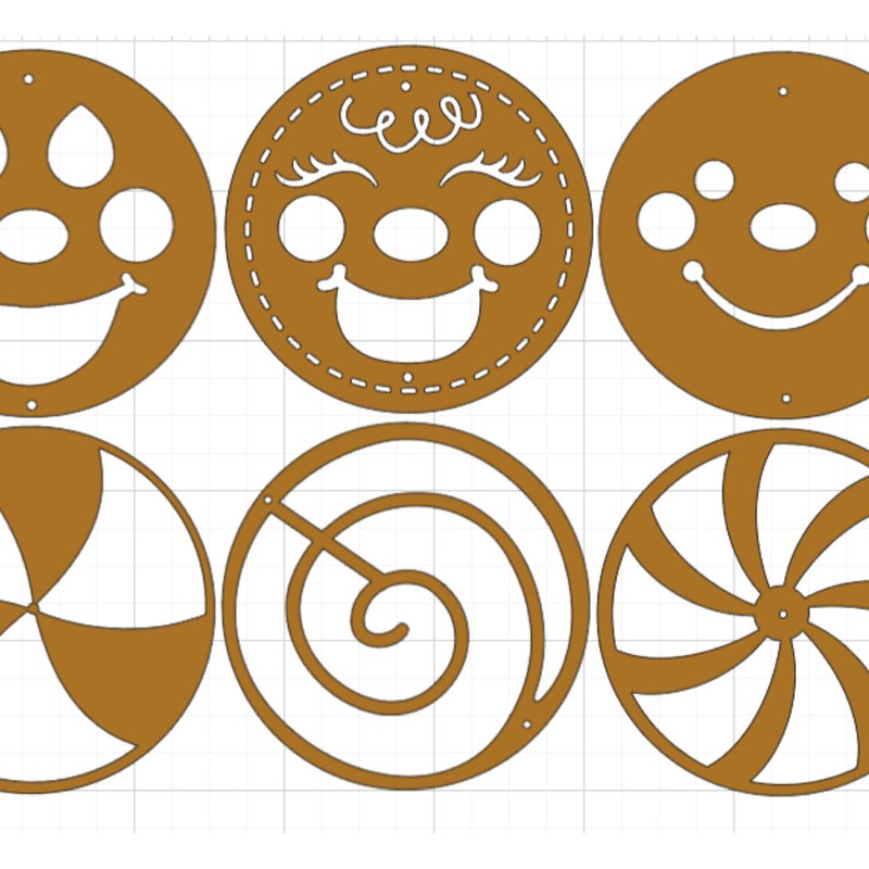 Gingerbread Face Svg - Etsy