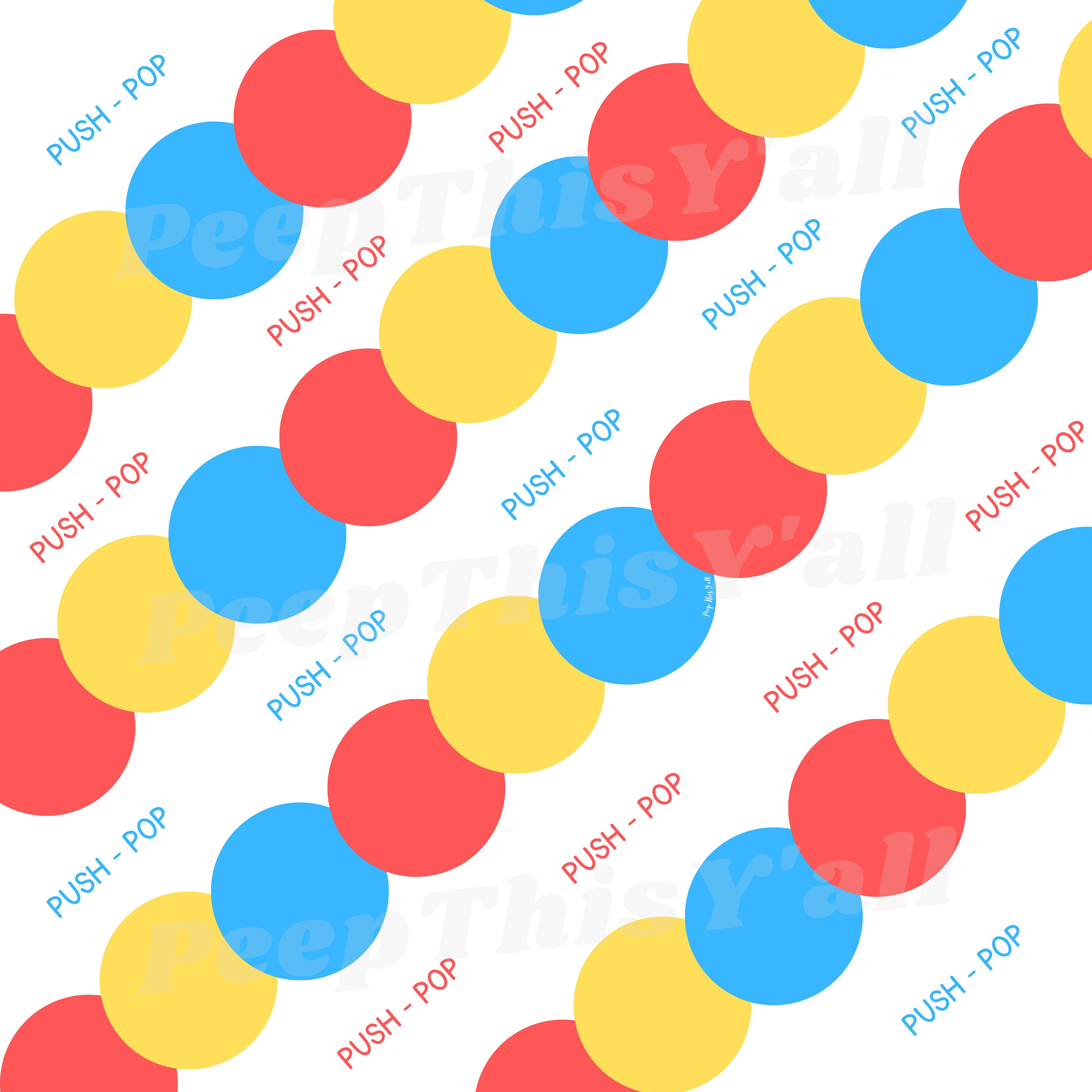 Push Pop Wrapper Digital Paper - Etsy