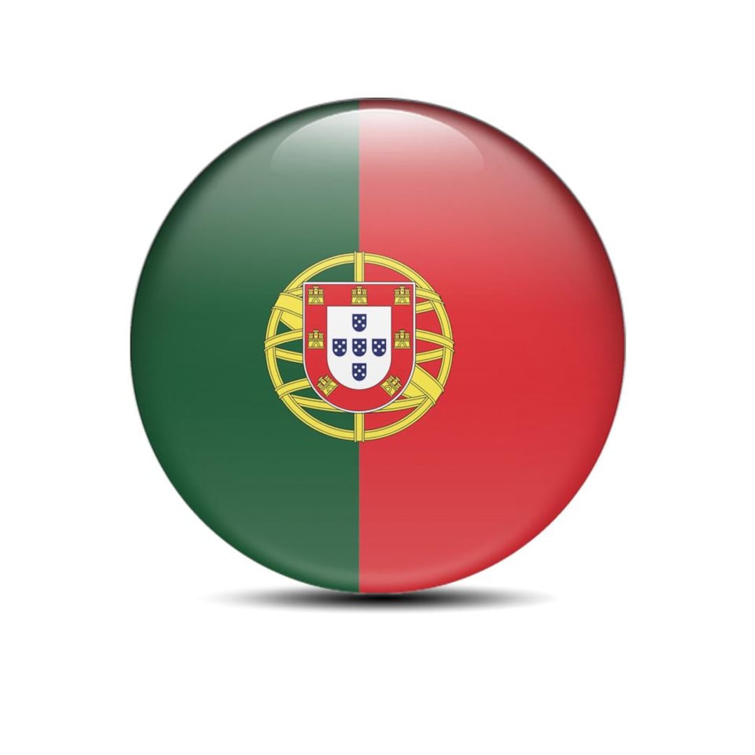 Portugal National Flag Domed Sticker Decal 3D Universal Resin Epoxy ...