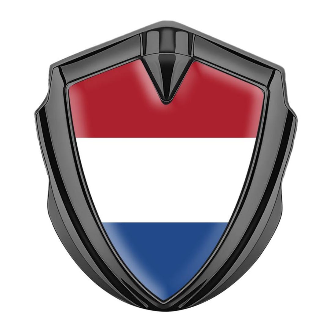 Netherlands National Flag Metal Shield Domed Sticker Decal 3D Universal ...