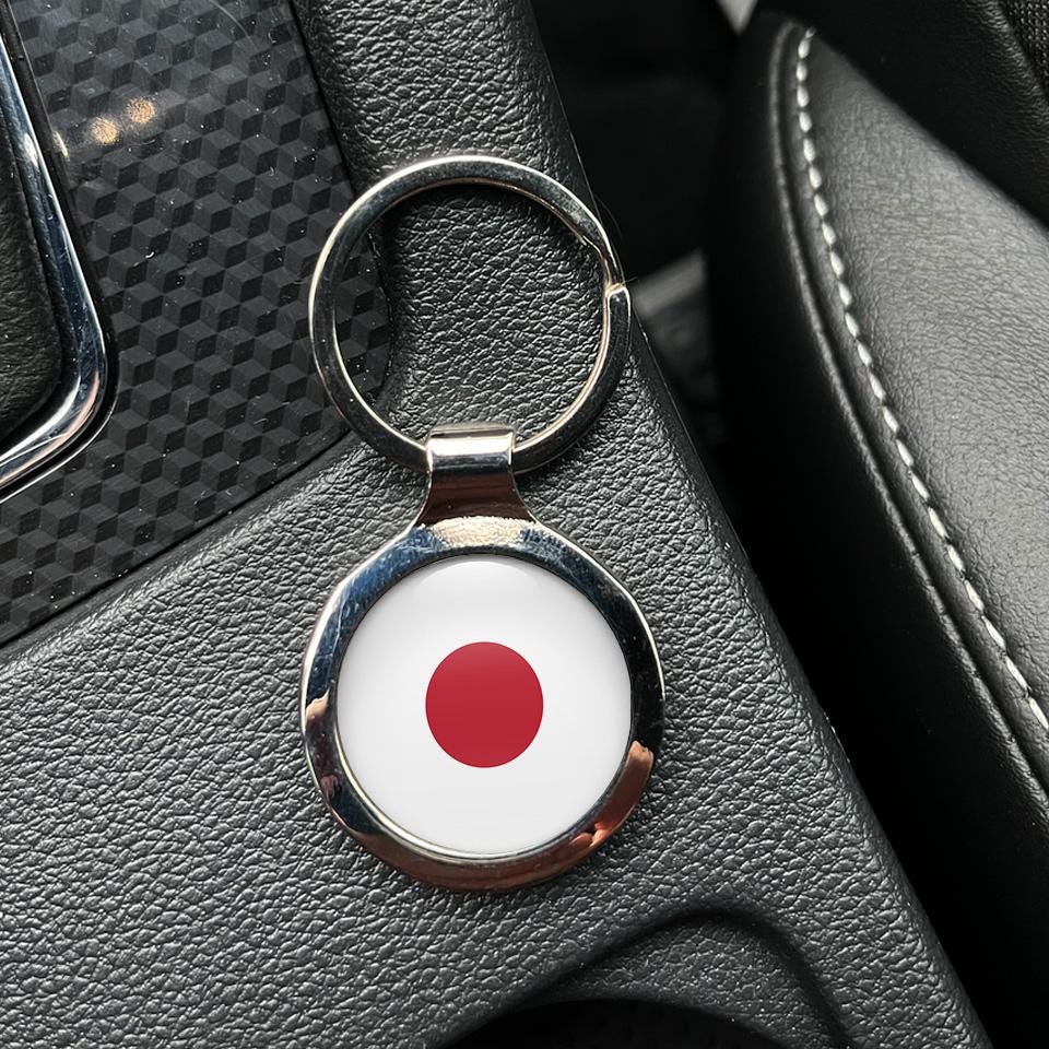 Japan National Flag Keychain Domed Sticker Decal 3D Resin Epoxy Car ...