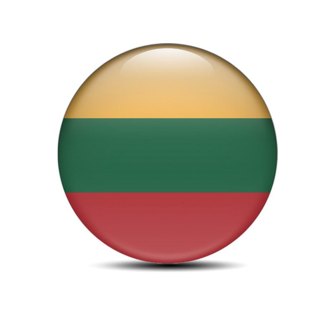 Lithuania National Flag Domed Sticker Decal 3D Universal Resin Epoxy ...