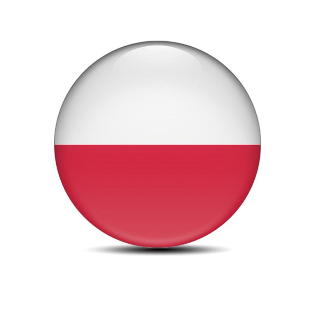 Poland National Flag Domed Sticker Decal 3D Universal Resin Epoxy Phone ...