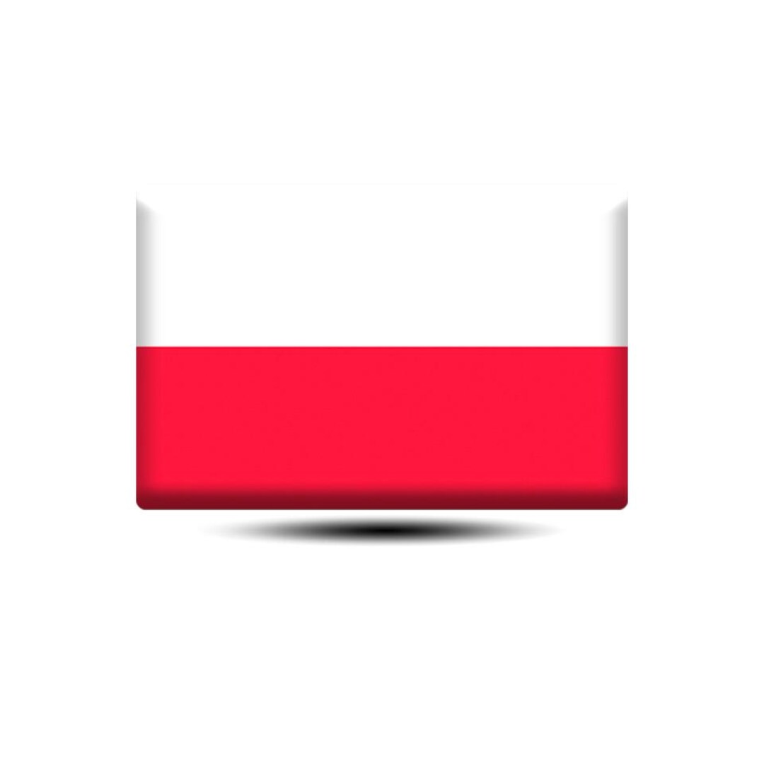 Poland National Flag Domed Sticker Decal 3D Universal Resin Epoxy Phone ...