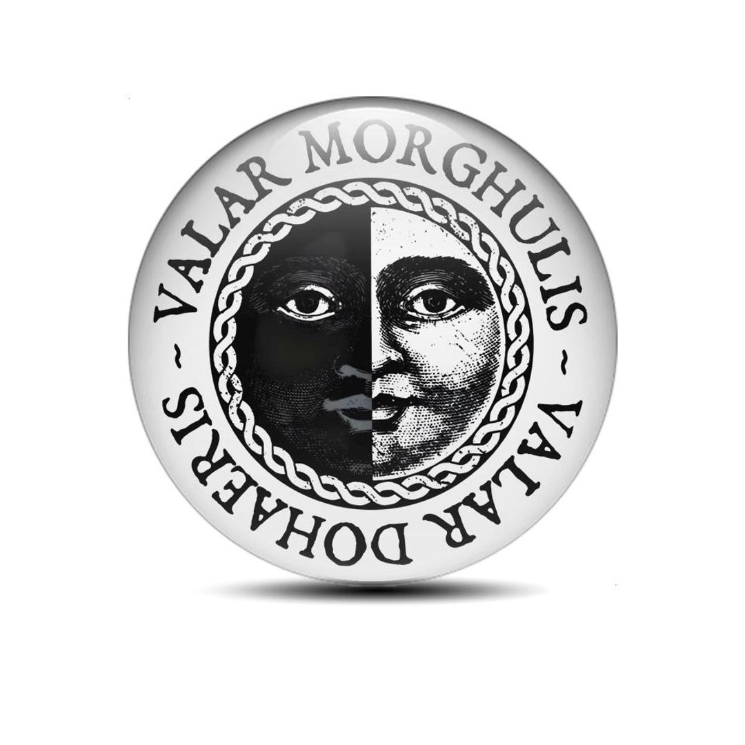 3D Domed VALAR MORGHULIS Sticker Premium Resin Darts Emblem Waterproof ...