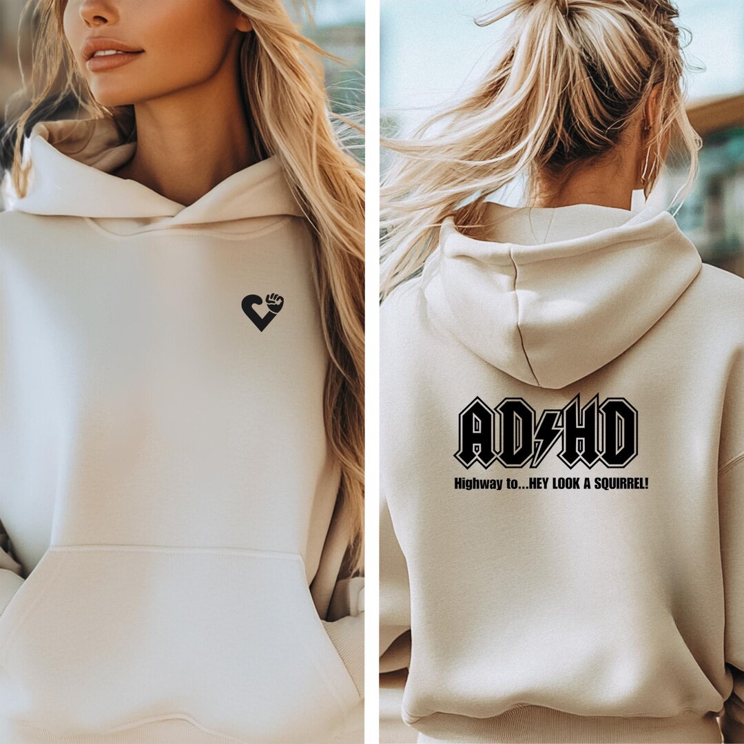 Hoodie, Mental Health Awareness Gift, ADHD Support Sweatshirt, Activist ...