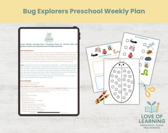 Garden Theme Preschool Weekly Plan - Printable Learning Pack for Ages 2 ...
