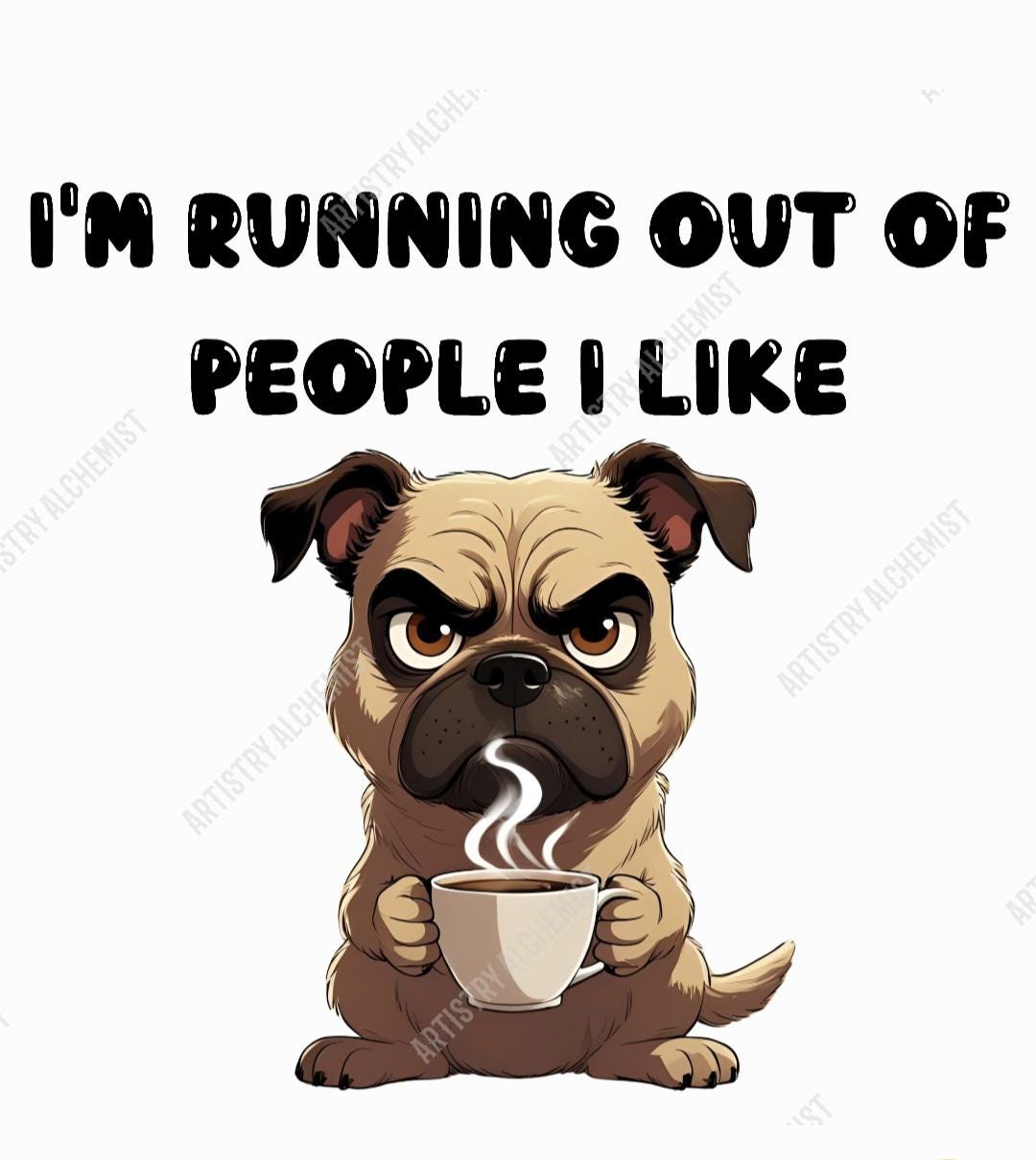 Grumpy Dog PNG | Funny Quote PNG | Funny Dog PNG | Grumpy Dog Clipart ...