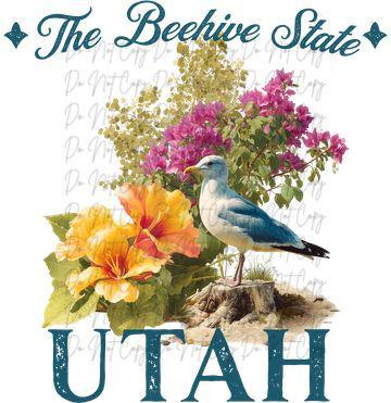 Vintage State Birds DTF, Utah Transfer, the Beehive State, Ready to ...