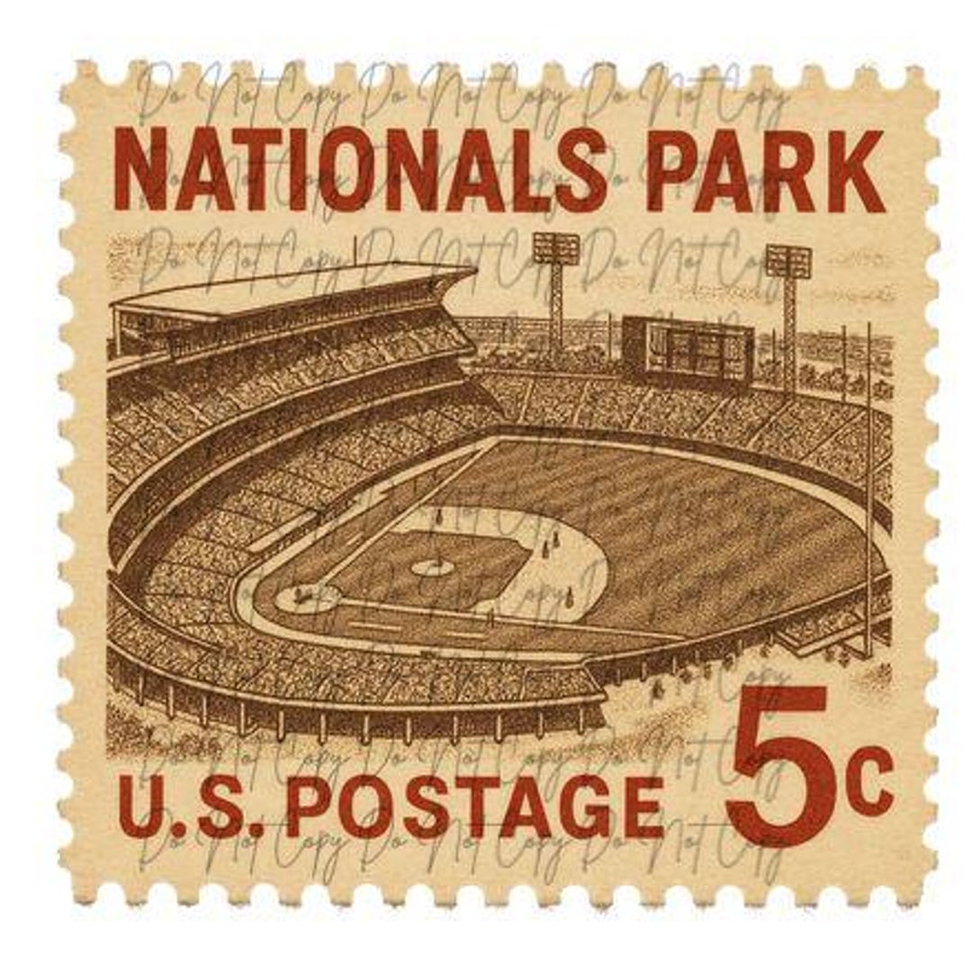 Stadium Postage Stamp, Nationals Park DTF Transfer, Iron On, Ready to ...