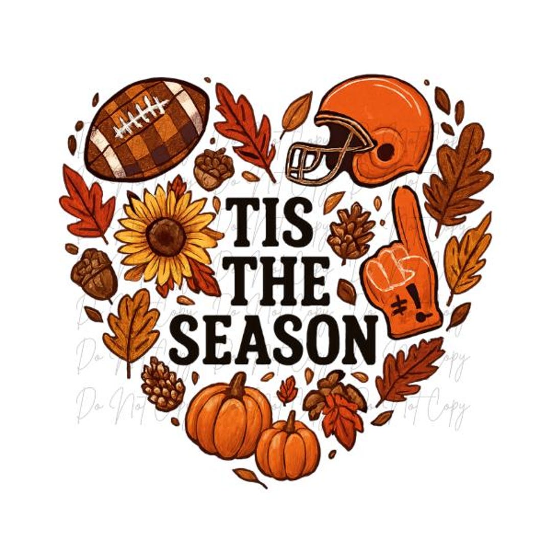 Fall DTF, Football Collage, Tis the Season Transfer, Ready to Press ...