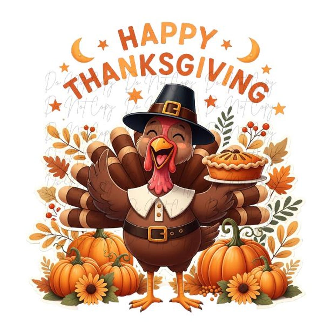 Thanksgiving DTF, Fall, Happy Thanksgiving Transfer, Ready to Press ...