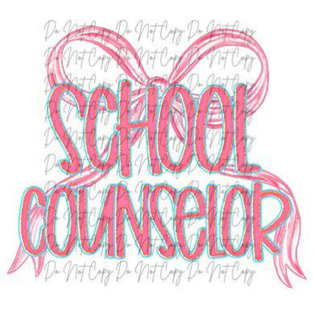 Fall, Back to School, Occupation, School Counselor, Pink Bow Coquette ...