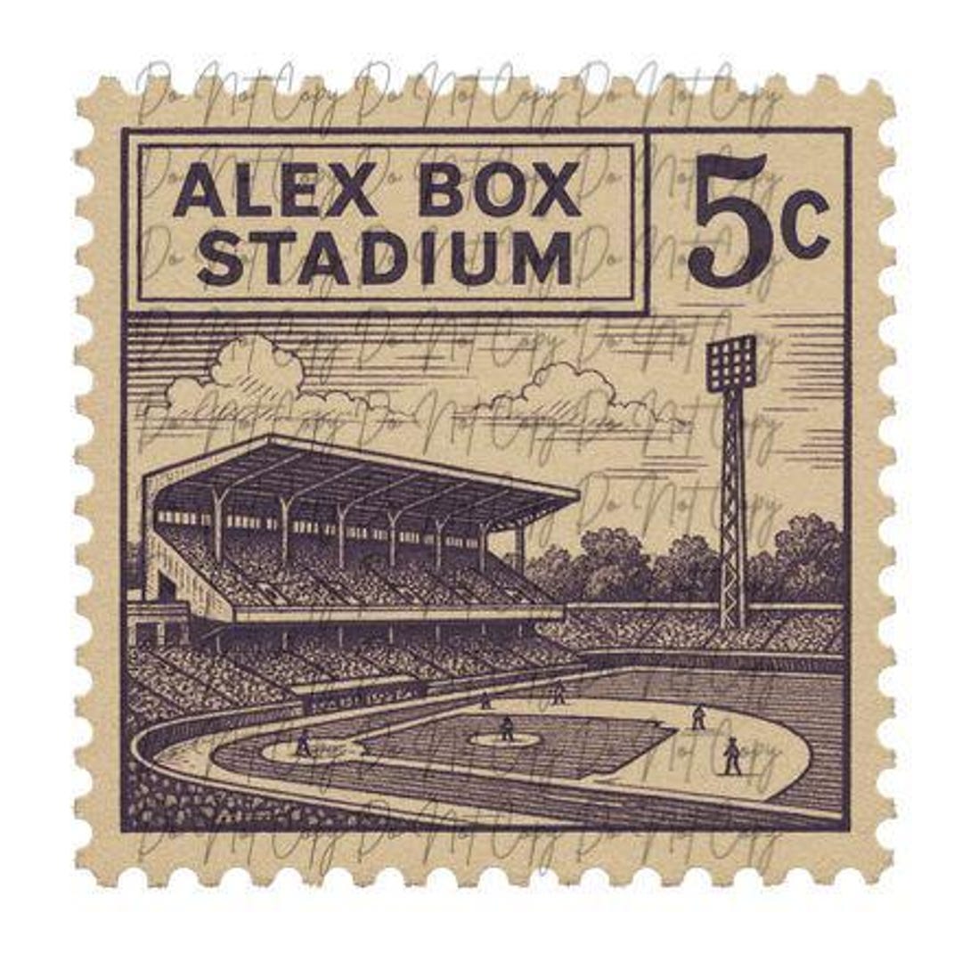 Stadium Postage Stamp, Alex Box Stadium DTF Transfer, Iron On, Ready to ...