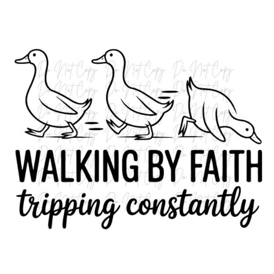 Walking by Faith Goose DTF Iron on Transfer, Christian Ready Press - Etsy