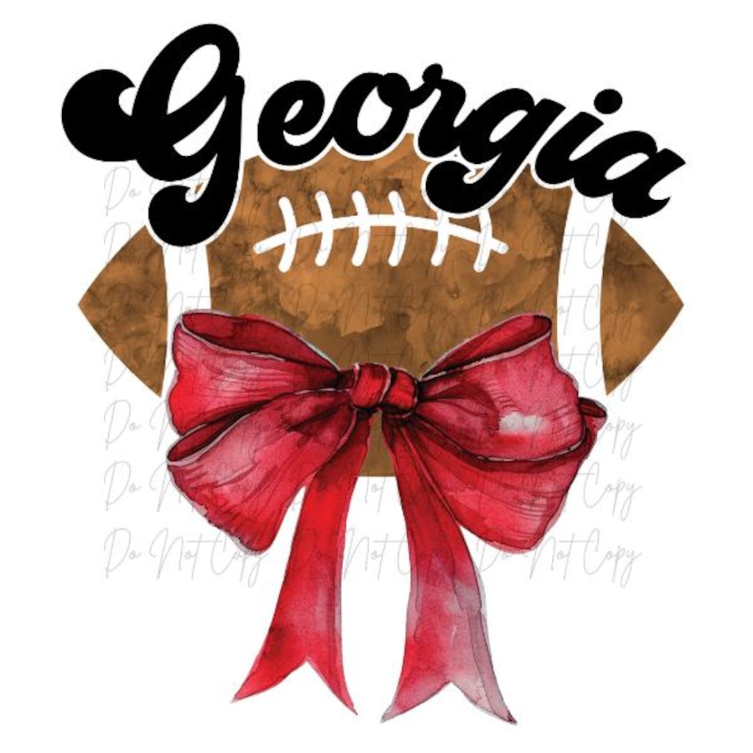 Georgia Football Coquette DTF, Transfer, Ready to Press, Iron on ...