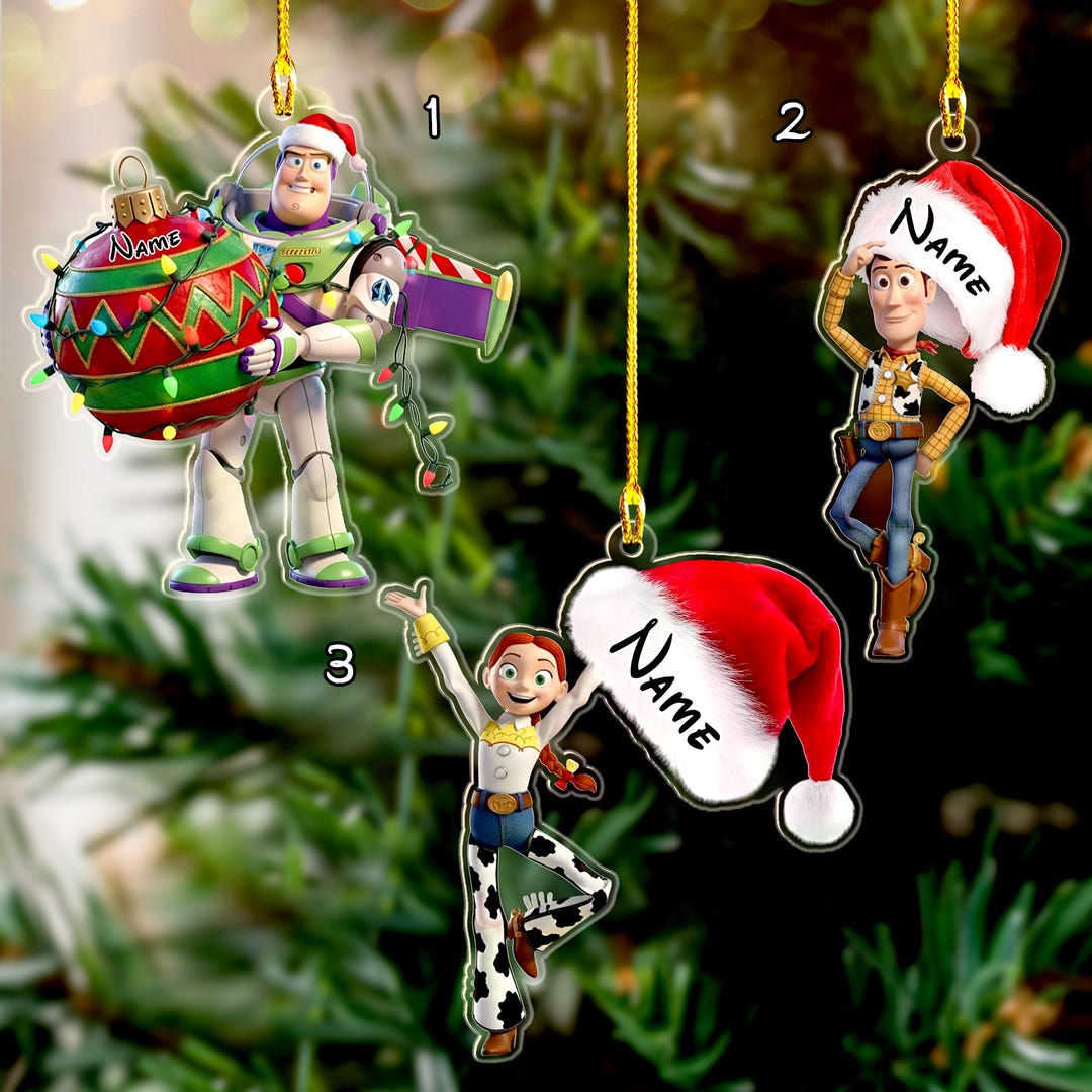 Personalized Toy Story Acrylic Christmas Ornament, Toy Story Ornament ...