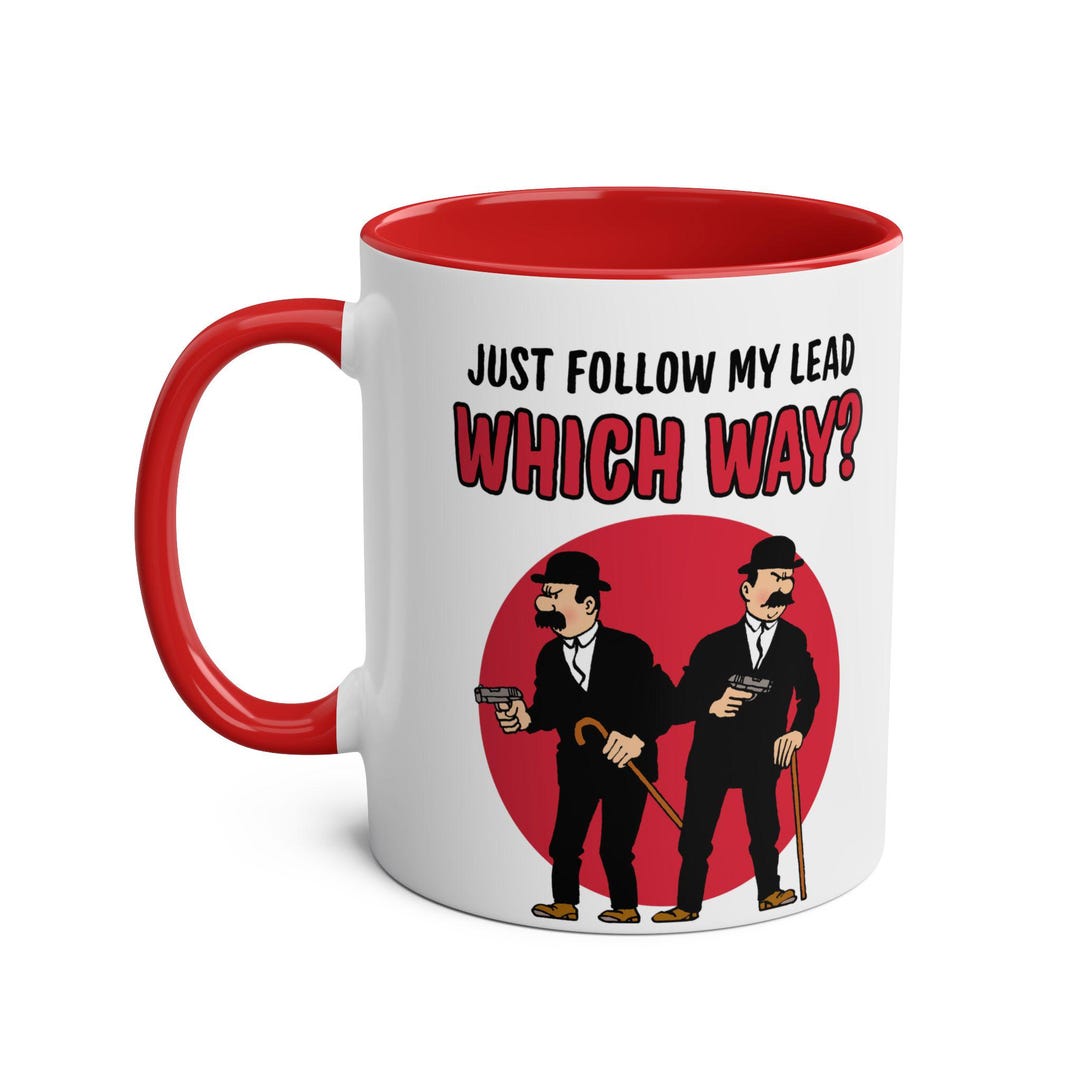 Thompson Twins Mug - Tintin, Novelty Ceramic Cup, Retro Cartoon ...