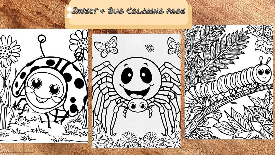 Insect & Bugs Coloring Pages, Insect and Bugs Coloring Sheets, Kids ...