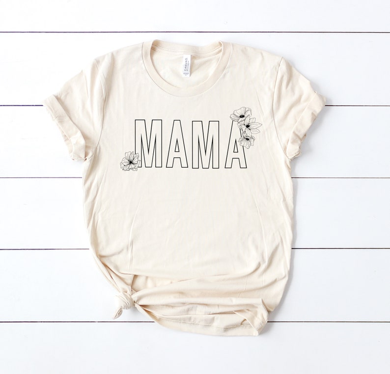 Floral Mama Tee Trendy Mom Tee Mama Graphic Tee Mom Graphic - Etsy