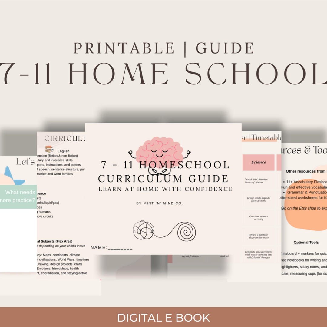 Homeschool Planner Guide | Ebook | Printable | Homeschool Schedule ...