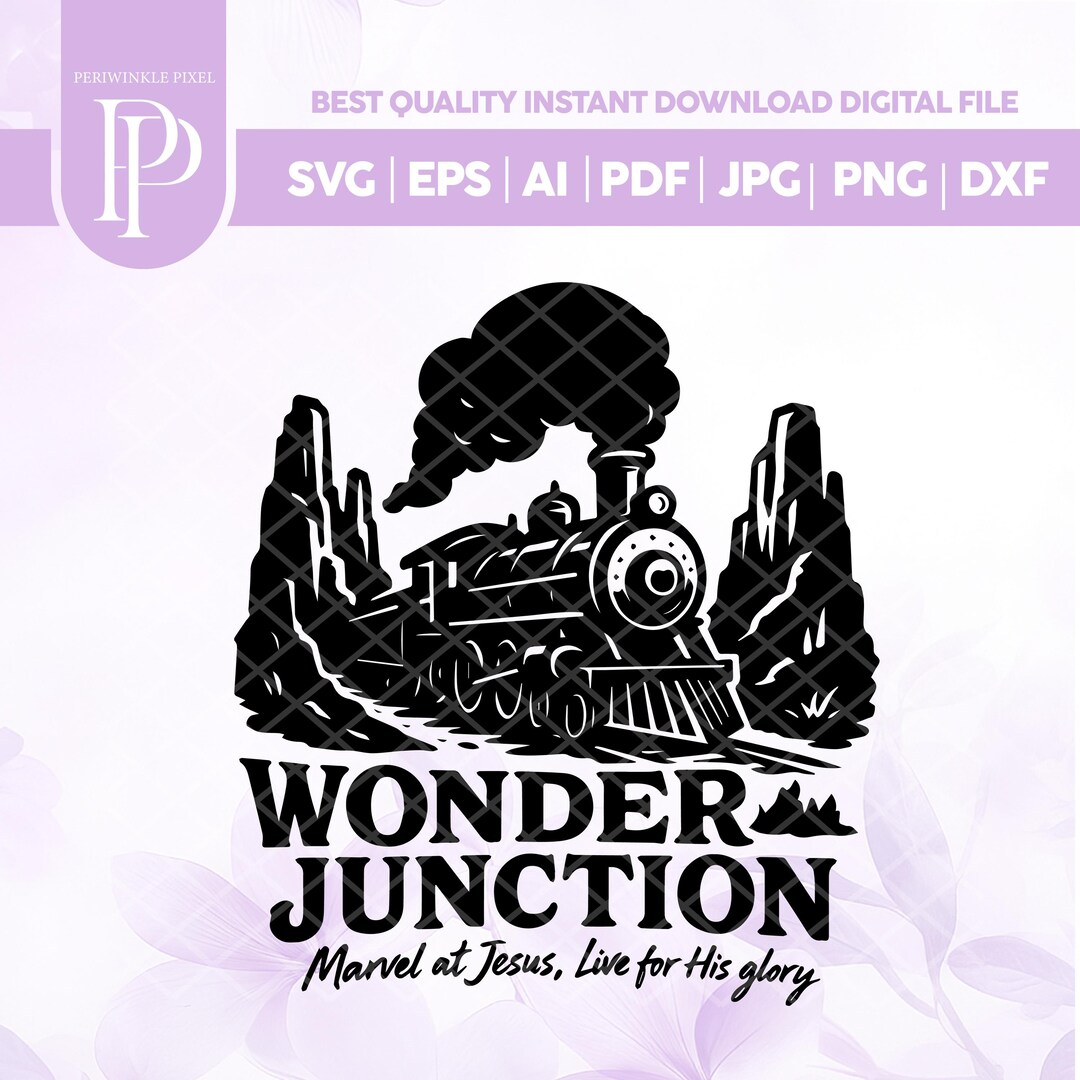 Wonder Junction SVG,VBS 2025 Train Design,vacation Bible School,marvel ...
