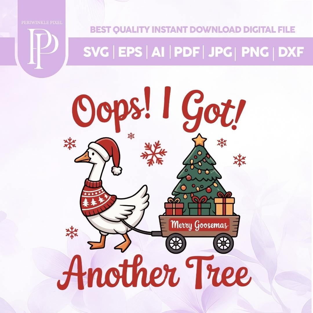 Oops I Got Another Tree SVG Png,retro Holiday Humor Design,funny ...