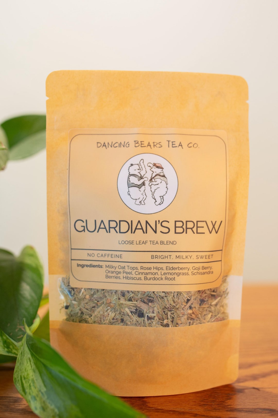 Guardian's Brew Herbal Tea: Milky Oat, Rose, Elderberry Blend - Etsy