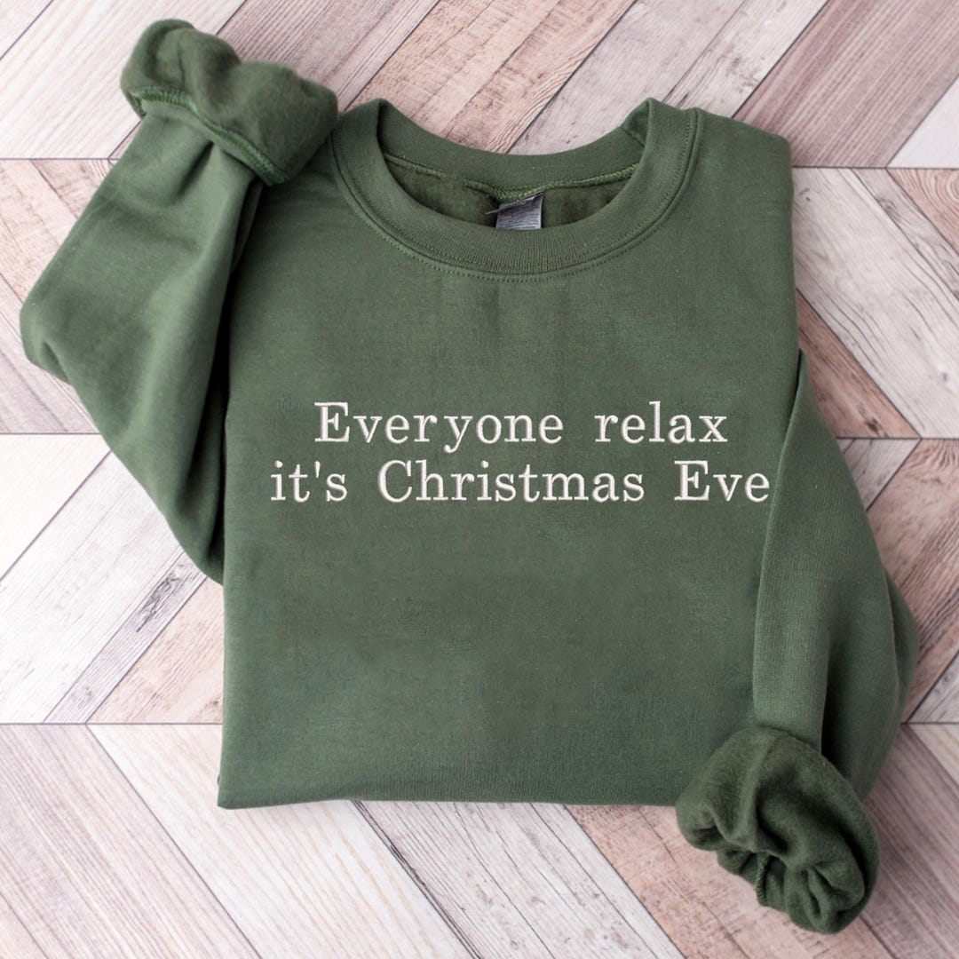 Funny It's Christmas Eve Embroidery Design, Merry Christmas Machine ...