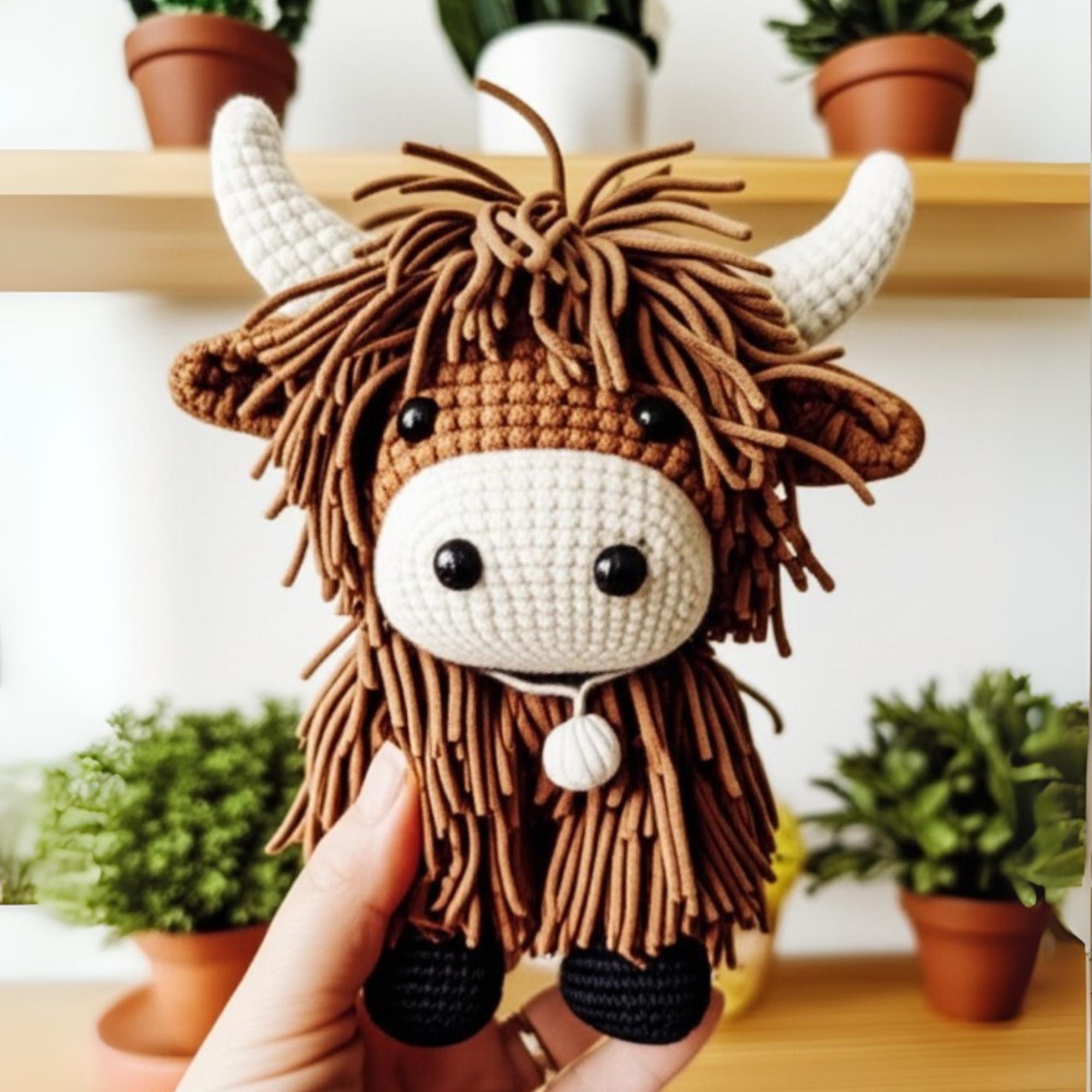 Highland Cow Crochet Pattern: Amigurumi Plush Toy (PDF Pattern) - Etsy ...