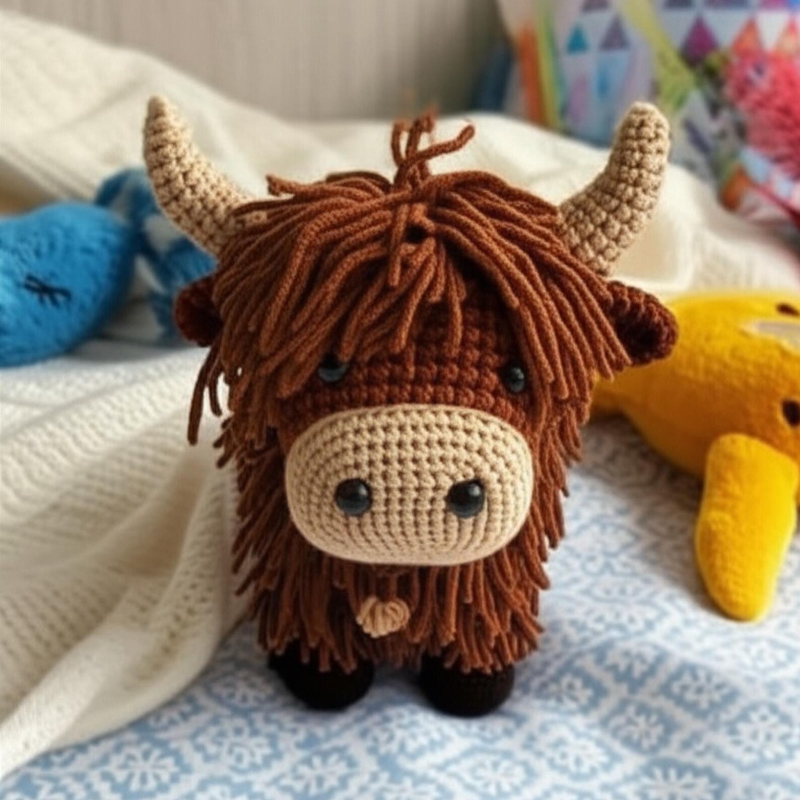 Highland Cow Crochet Pattern: Amigurumi Plush Toy (PDF Pattern) - Etsy ...