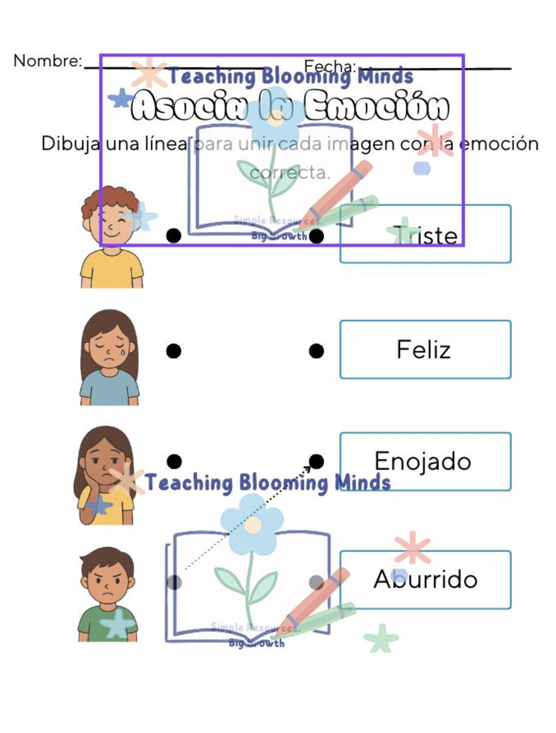 Mis Emociones Y Yo | Paquete Imprimible De Aprendizaje Socioemocional ...