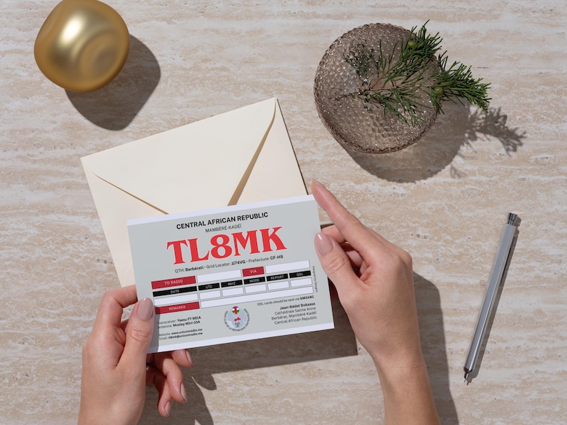 Editable QSL Card Template | Canva Ham Radio QSL | Double-sided DX ...