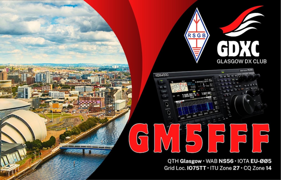 Ham Radio QSL Card Template | Editable Canva Design | Double-sided ...