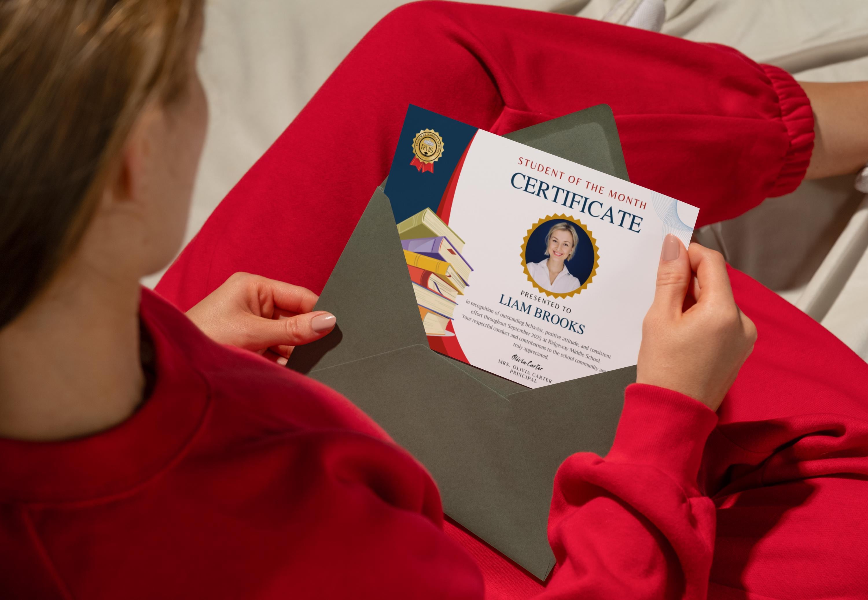 Student of the Month Certificate Template | Canva Editable | School ...