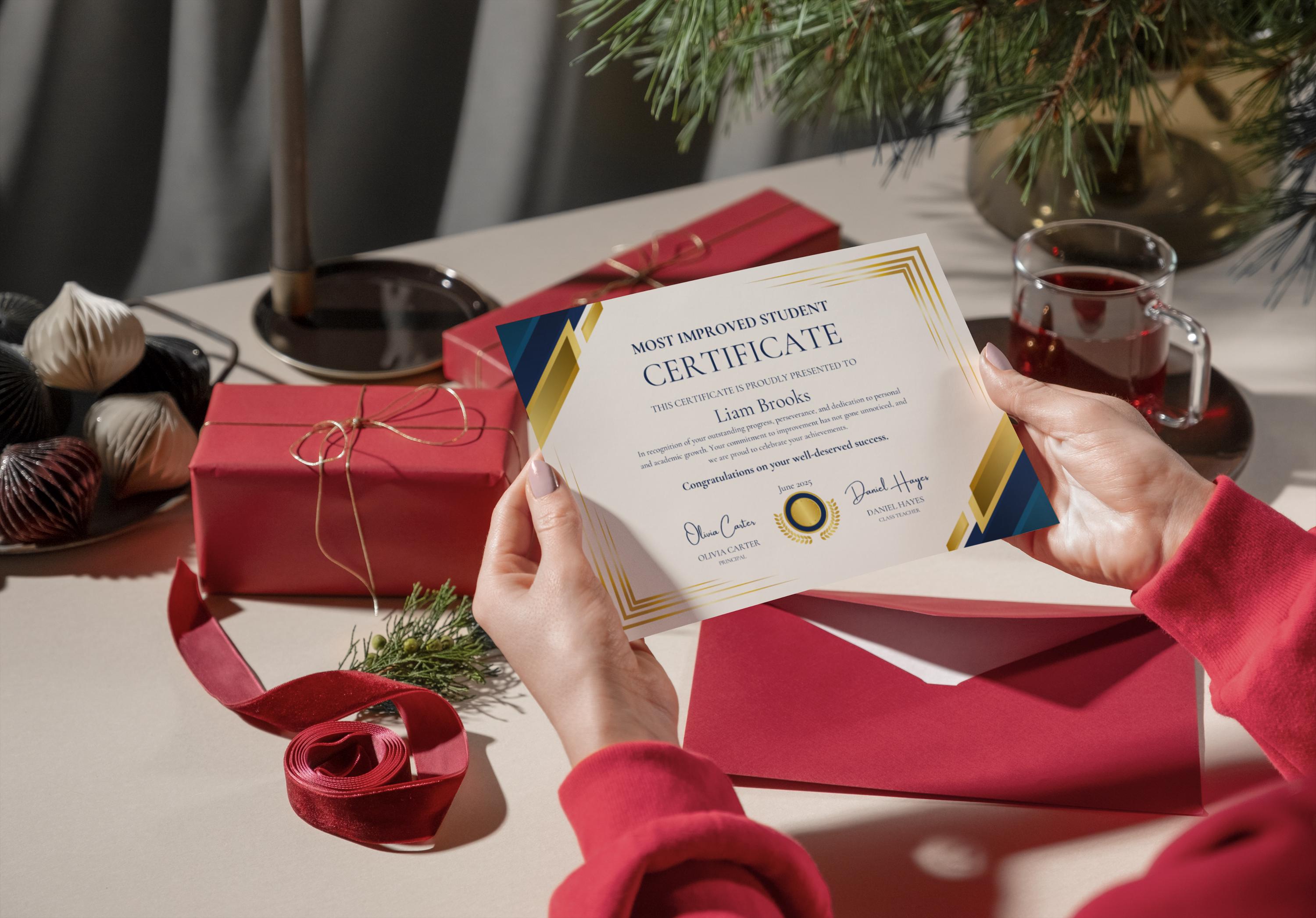 Most Improved Student Certificate Template | Canva Editable | School ...