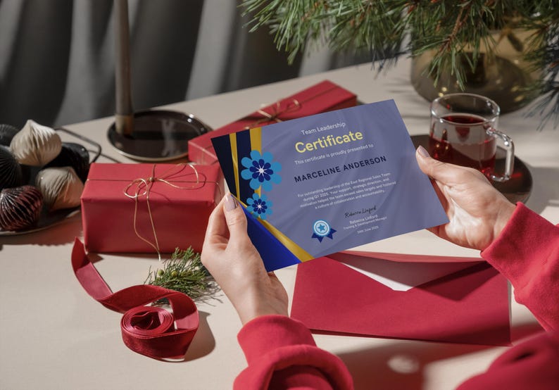 Team Leadership Certificate Template | Canva Editable | Corporate ...