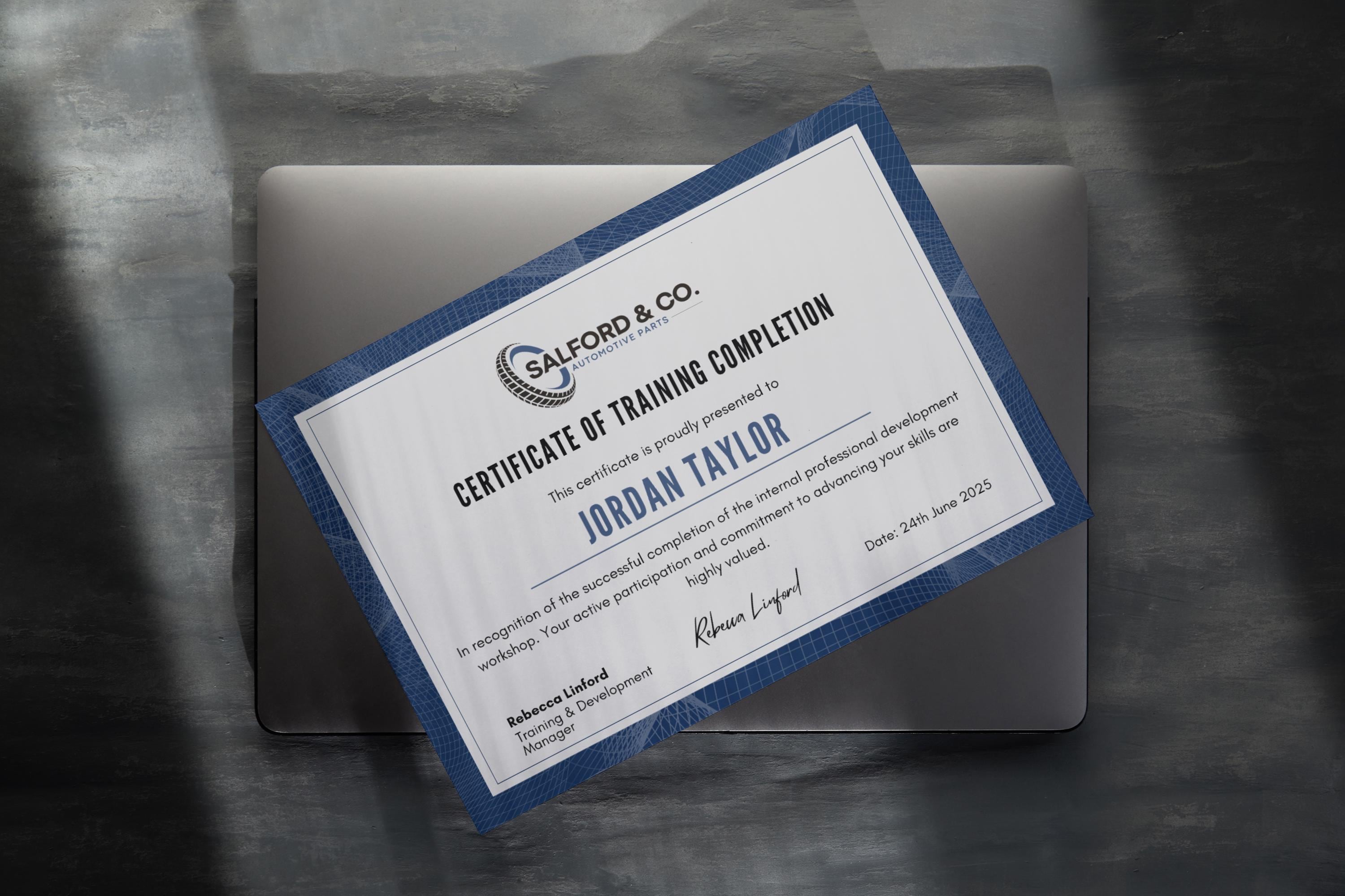 Certificate of Training Completion Template | Canva Editable ...