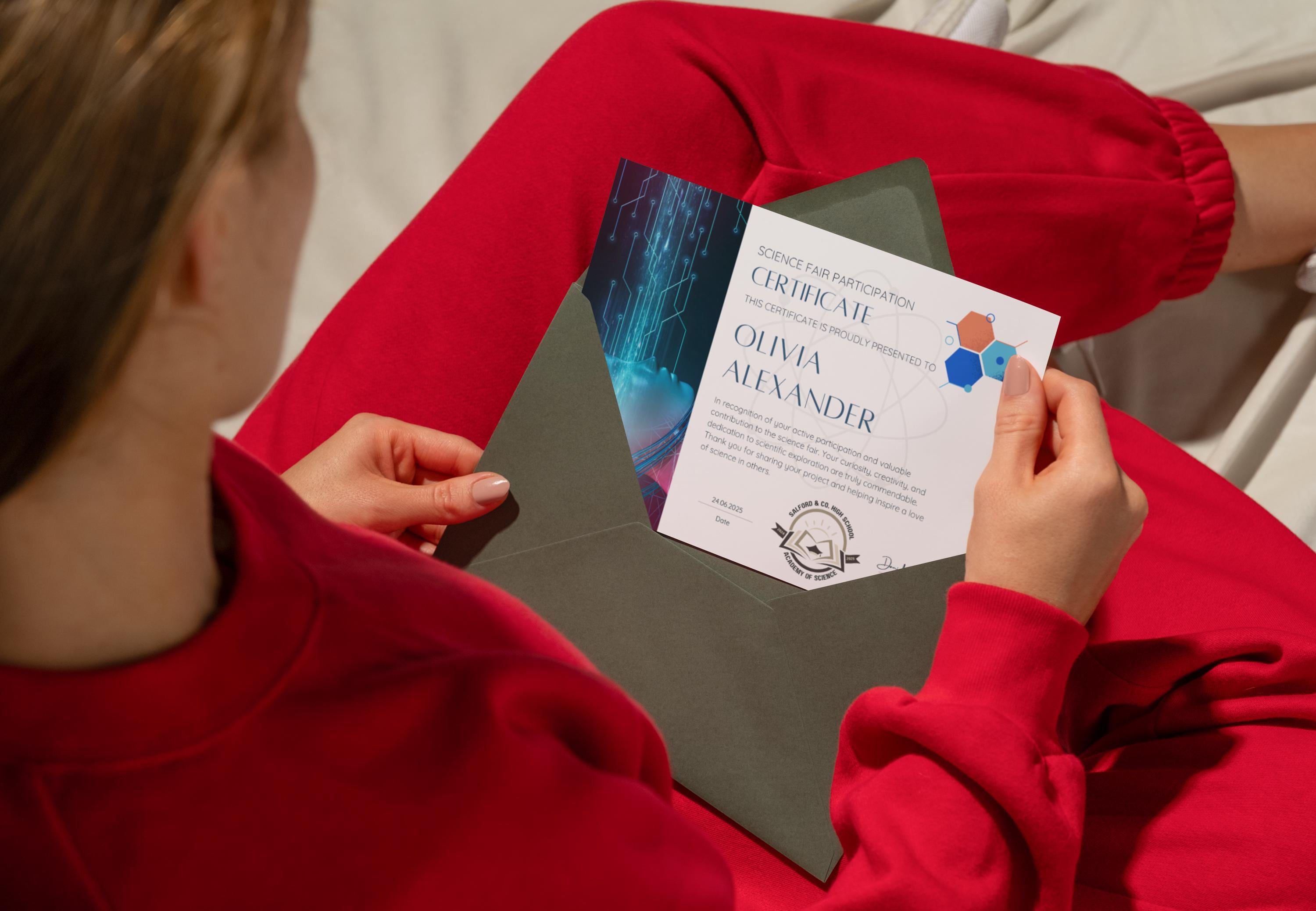 Science Fair Participation Certificate Template | Canva Editable ...