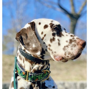 Thistle Dog Collar | Scottish Martingale or Buckle Collar | Adjustable ...