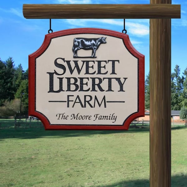 Custom Farm Sign - Etsy