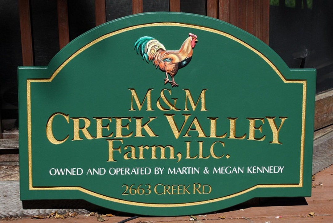 Custom Farm Signs,custom Outdoor Name Signs, Sign,custom Farm Sign ...